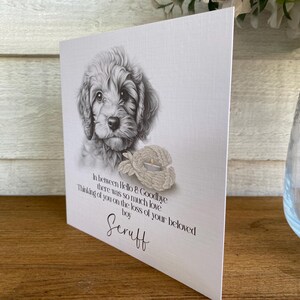 Dog Loss Card, Personalised Pet Bereavement Card, Dog Sympathy Card, Cockerpoo Pet Loss Card - Etsy