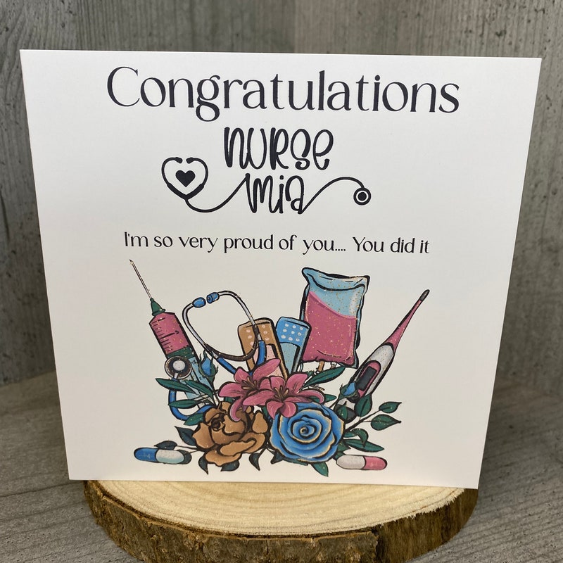 Nurse Graduation Card - Etsy
