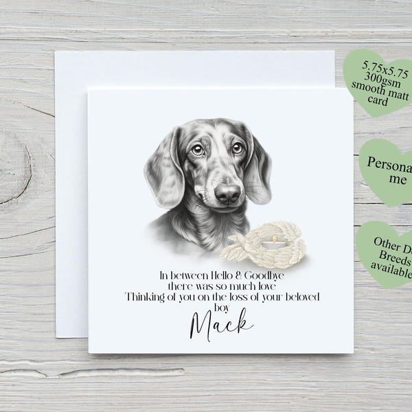 Dog Goodbye Card - Etsy
