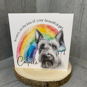Dog Loss Card, Personalised Pet Bereavement Card, Dog Sympathy Card ...