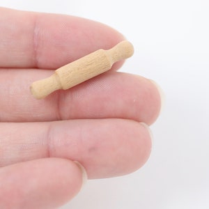 Dollhouse Miniature Rolling Pin Miniature Rollin Pin Dollhouse Kitchen ...