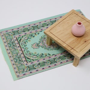 Dollhouse Miniature Rug Vintage Rug Turkish Carpet Rug Blanket 1:12 ...