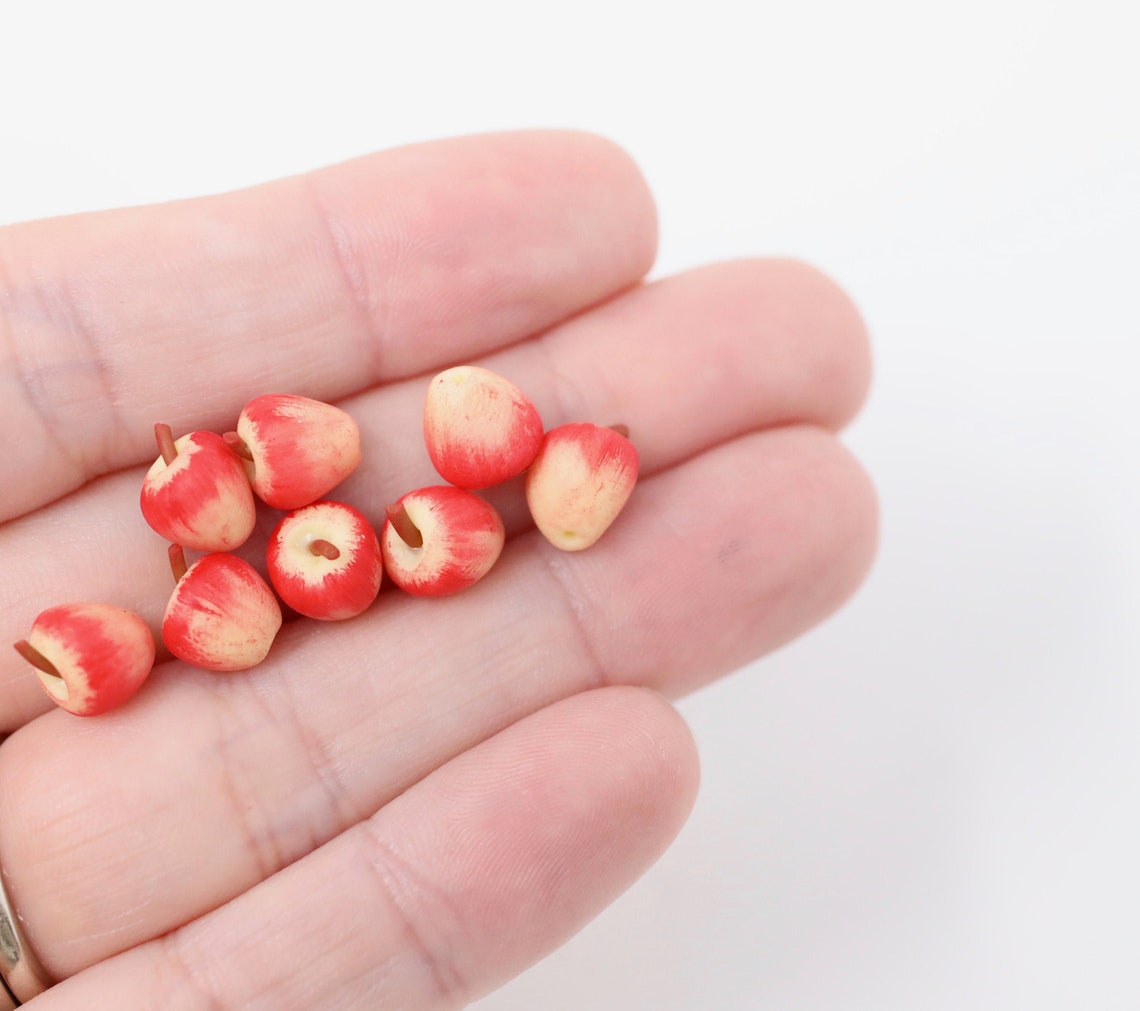 Dollhouse Miniature Apple Miniature Food Dollhouse Kitchen | Etsy
