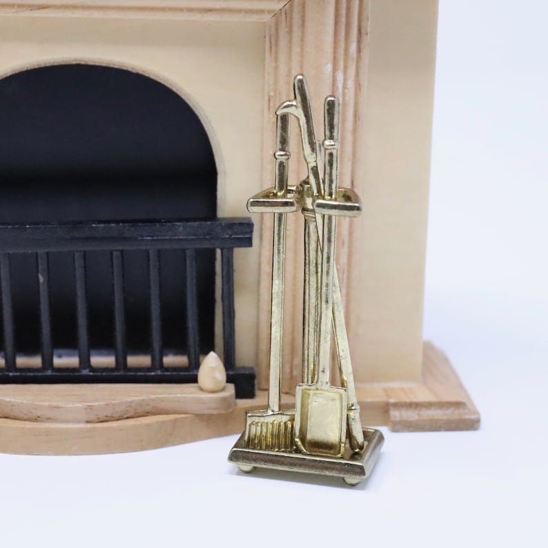 Dollhouse Miniature Fireplace Tools Miniature Fireplace | Etsy