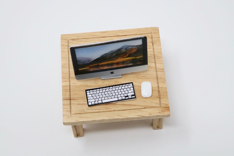 Dollhouse Miniature Computer Mini Desktop Mini Laptop | Etsy