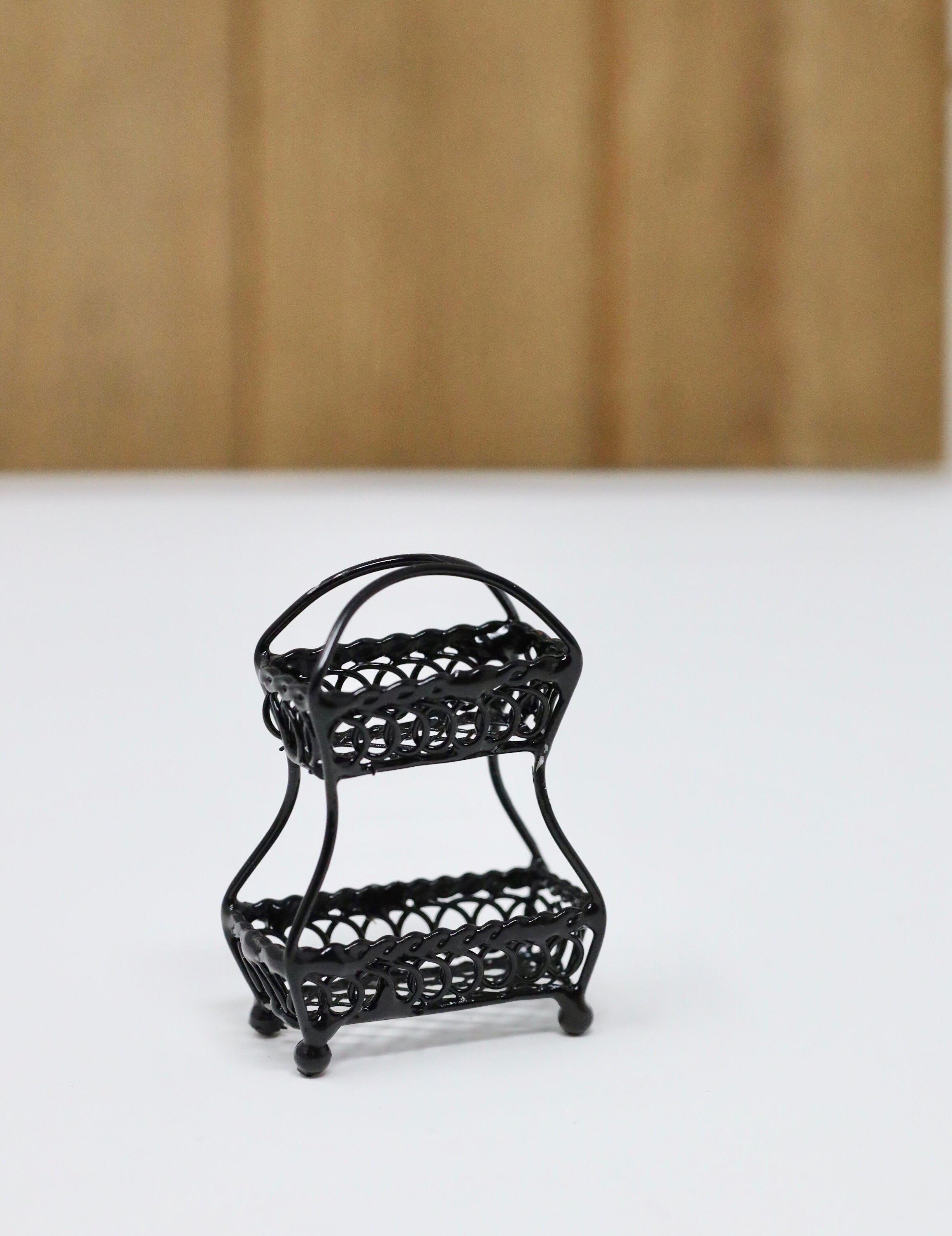 Dollhouse Miniature Wire Basket Miniature Kitchen Basket Tiny - Etsy