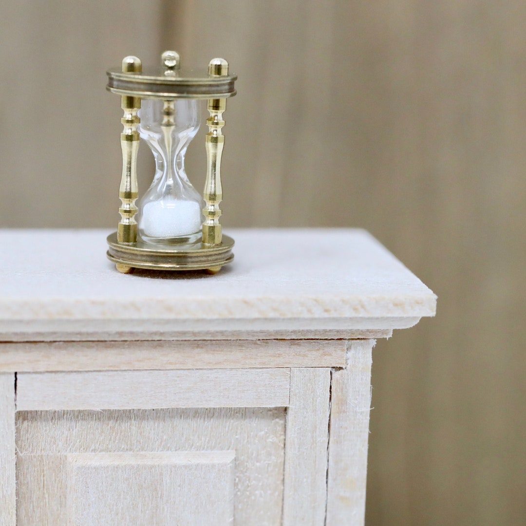 Dollhouse Miniature Hourglass Tiny Hourglass Miniature Brass Hourglass ...