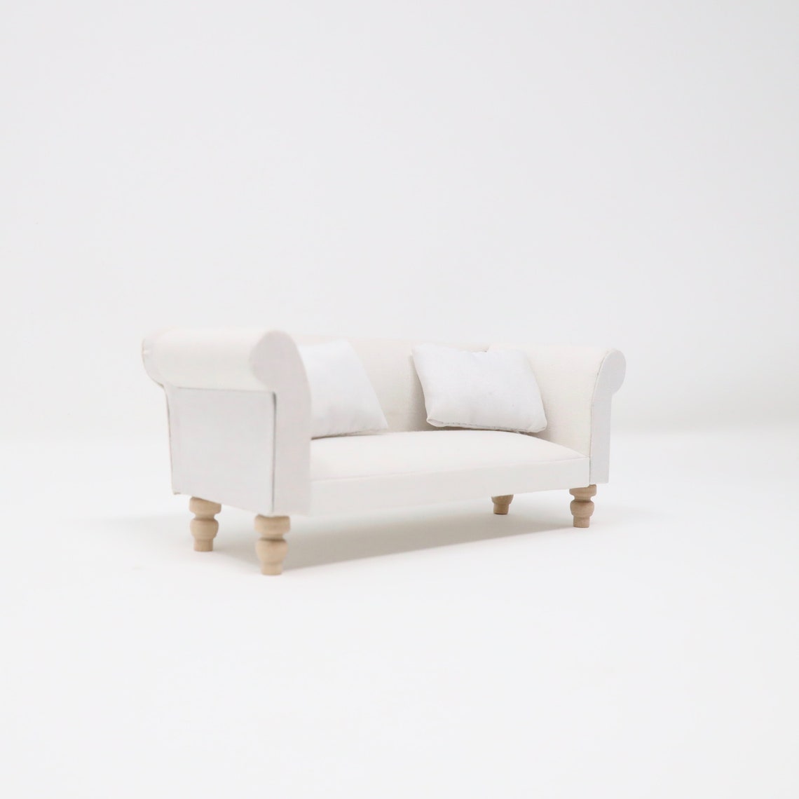 Dollhouse Miniature Couch Dollhouse Sofa White Couch Dollhouse - Etsy