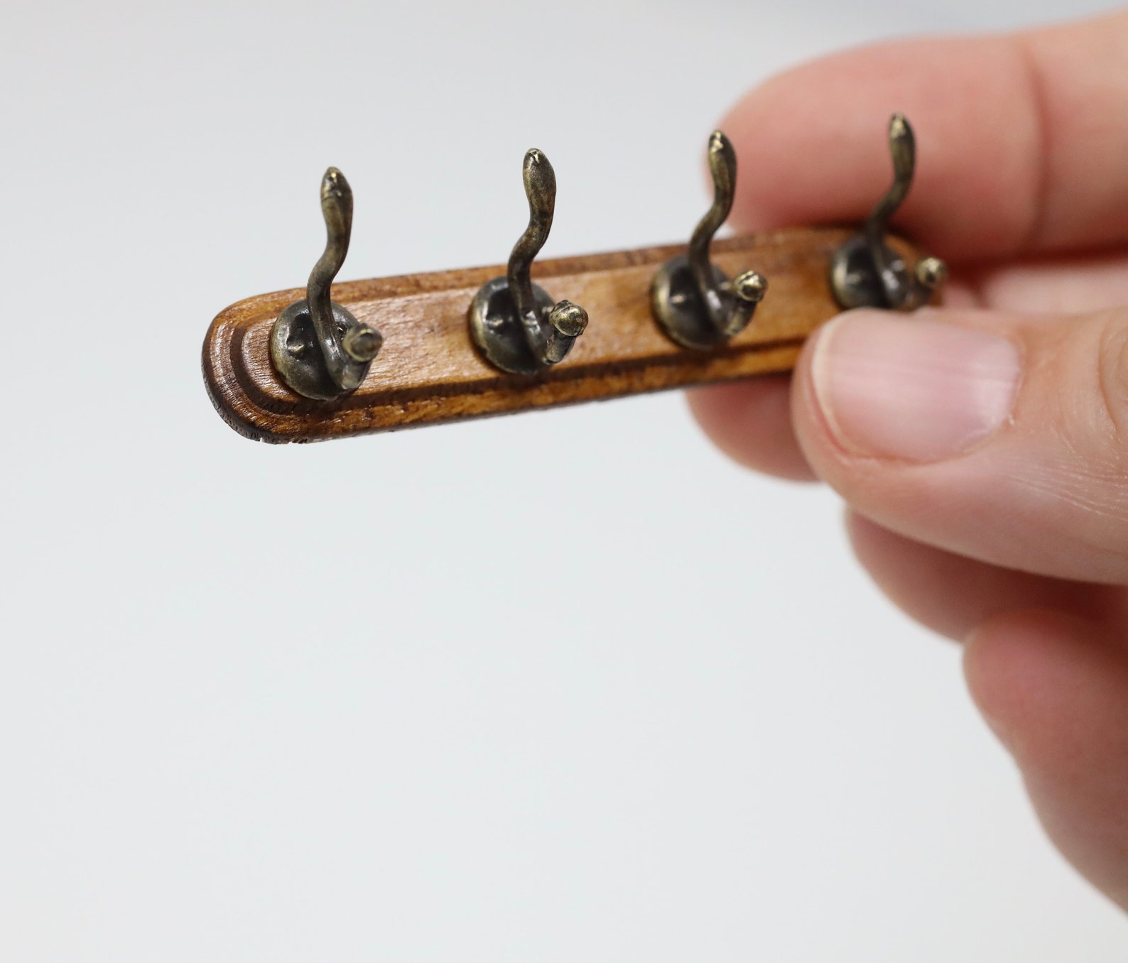 Dollhouse Miniature Wall Hooks Miniature Coat Rack Board 1:12 Miniature ...