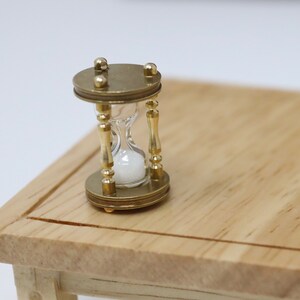 Dollhouse Miniature Hourglass Tiny Hourglass Miniature Brass Hourglass ...