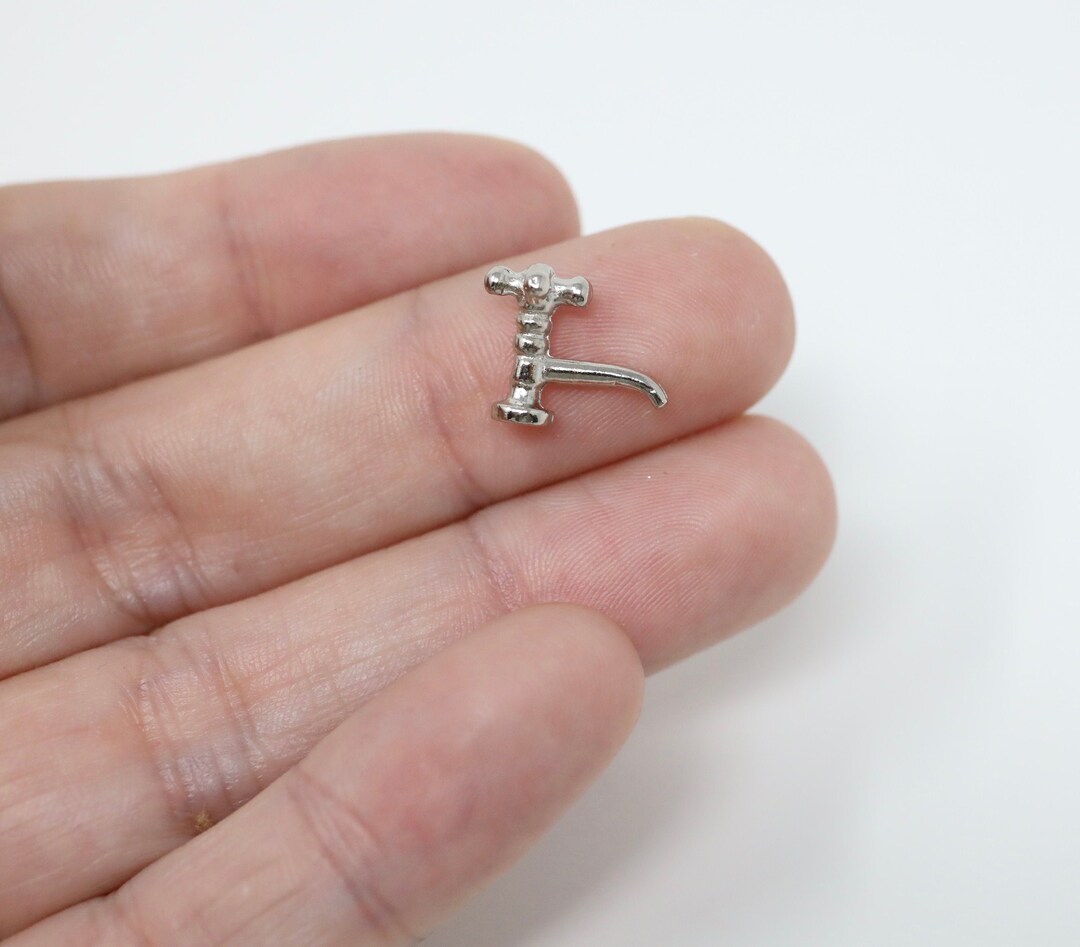 Dollhouse Miniature Faucet Taps Set of 2 Miniature Taps Miniature Sink ...