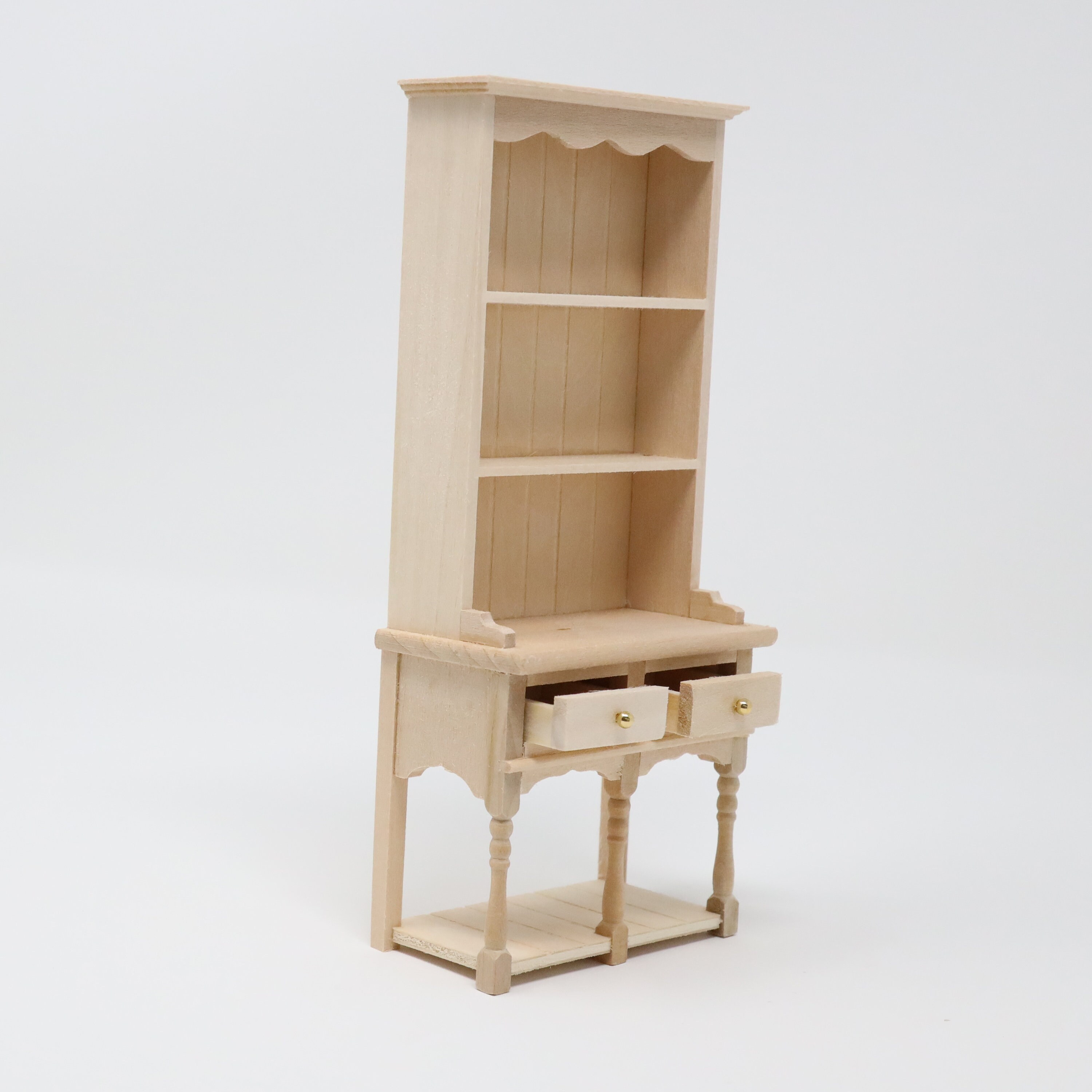 Dollhouse Miniature Unfinished Cupboard Miniature Hutch - Etsy