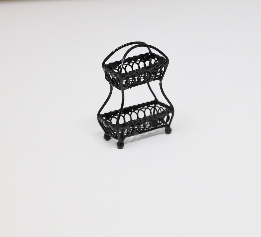 Dollhouse Miniature Wire Basket Miniature Kitchen Basket Tiny Tall ...