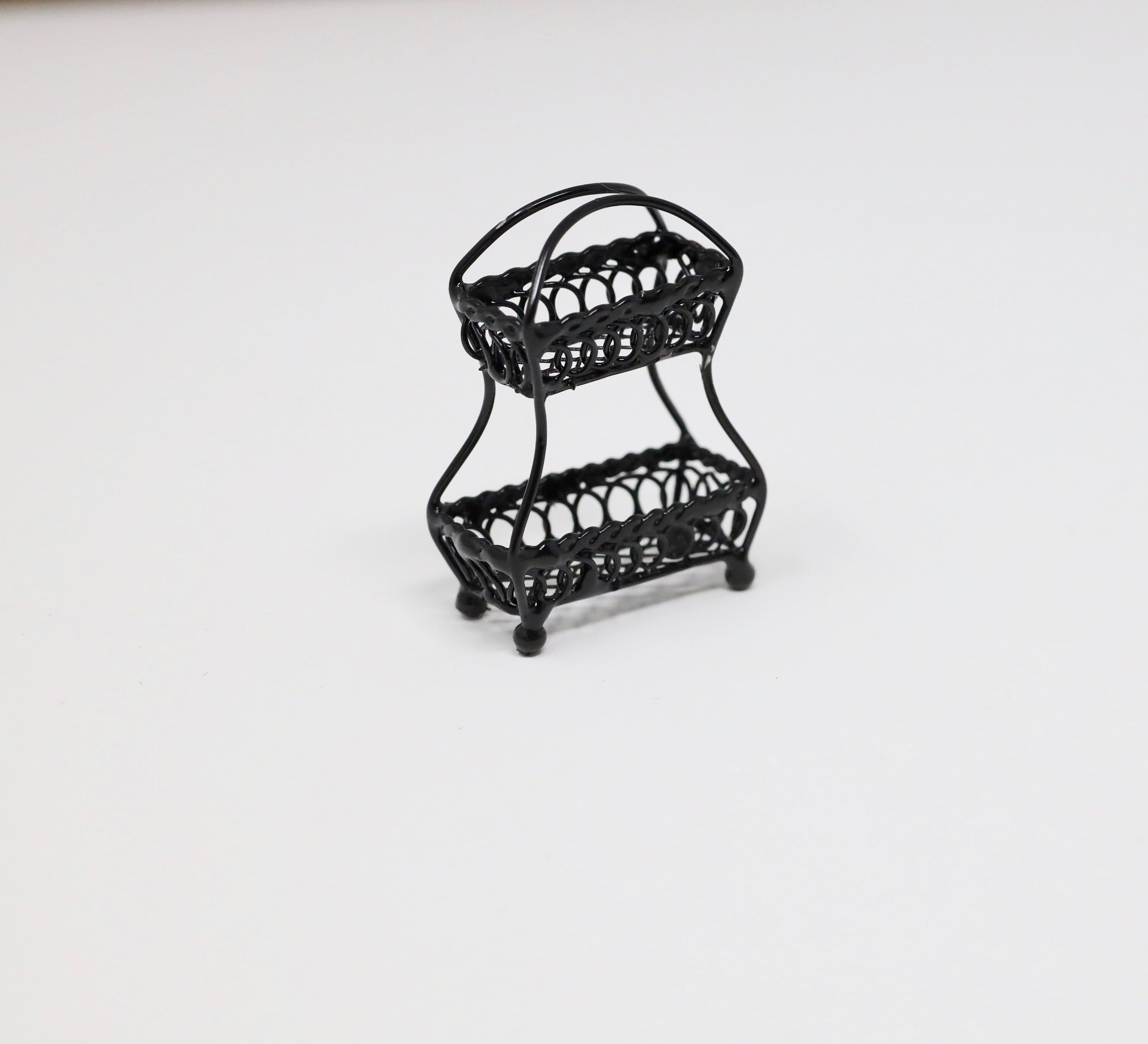 Dollhouse Miniature Wire Basket Miniature Kitchen Basket Tiny - Etsy