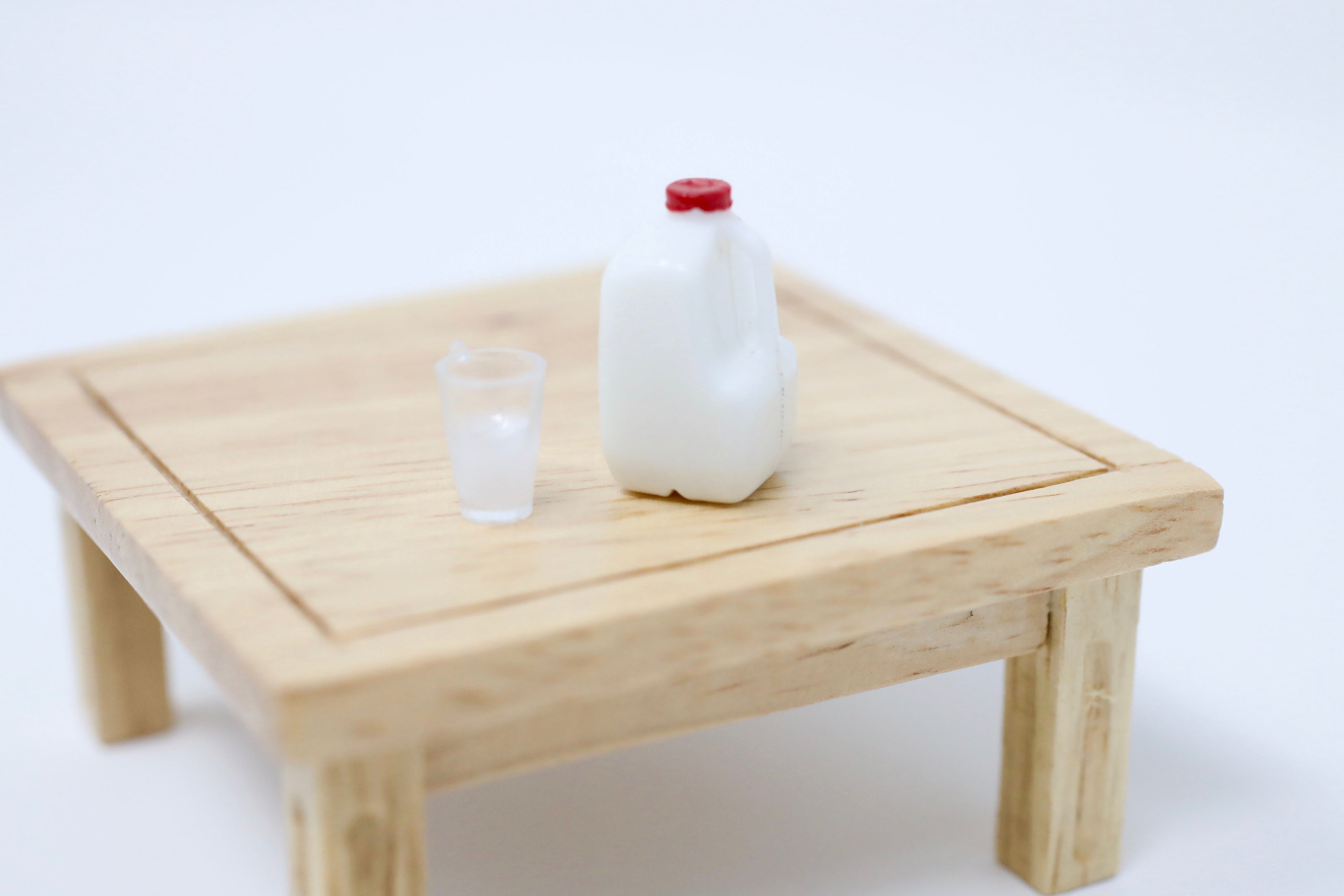 Dollhouse Miniature Milk Jug and Cup Miniature Food Dollhouse - Etsy