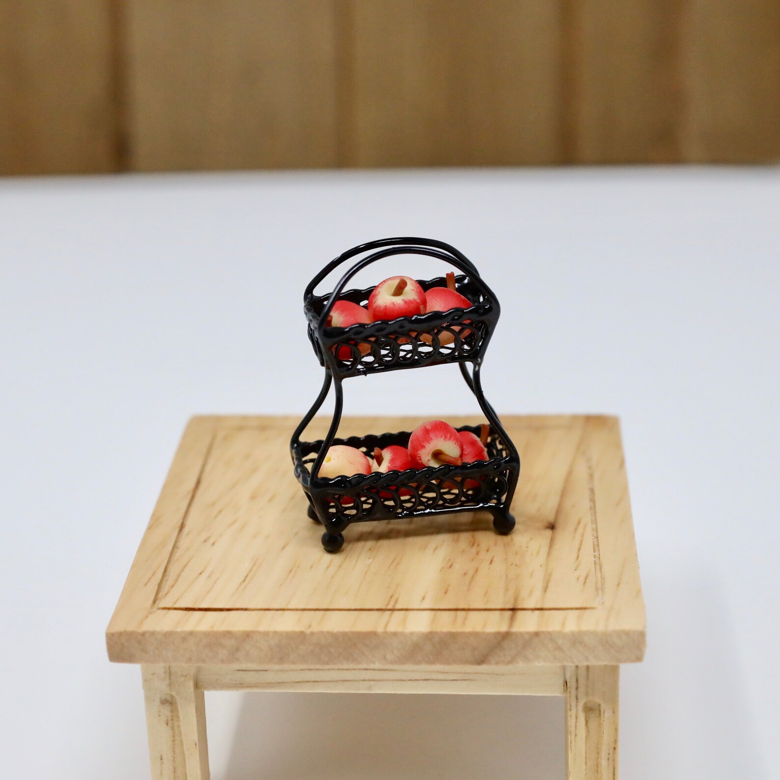 Dollhouse Miniature Wire Basket Miniature Kitchen Basket Tiny - Etsy