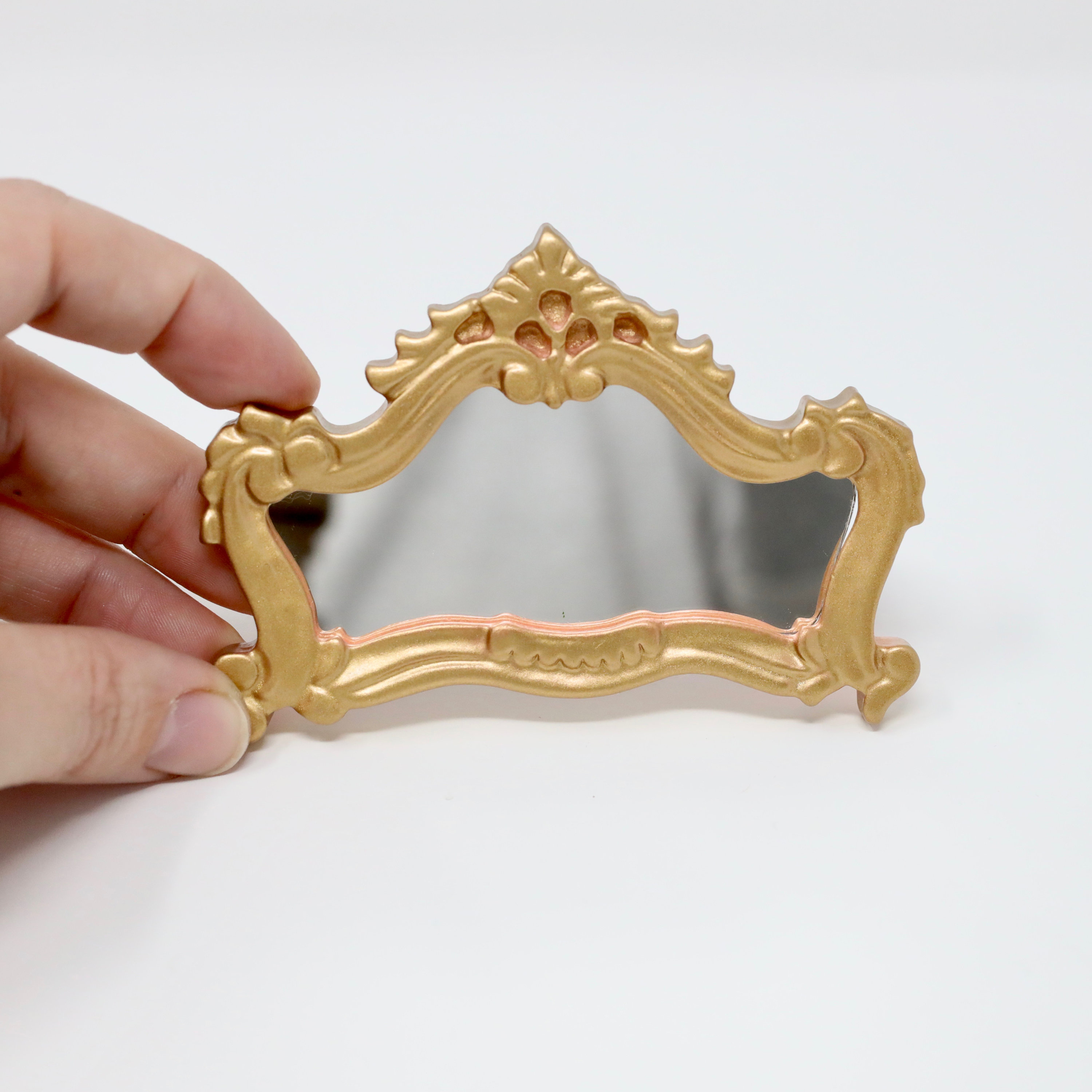 Dollhouse Miniature Gold Mirror Miniature Wall Mirror - Etsy