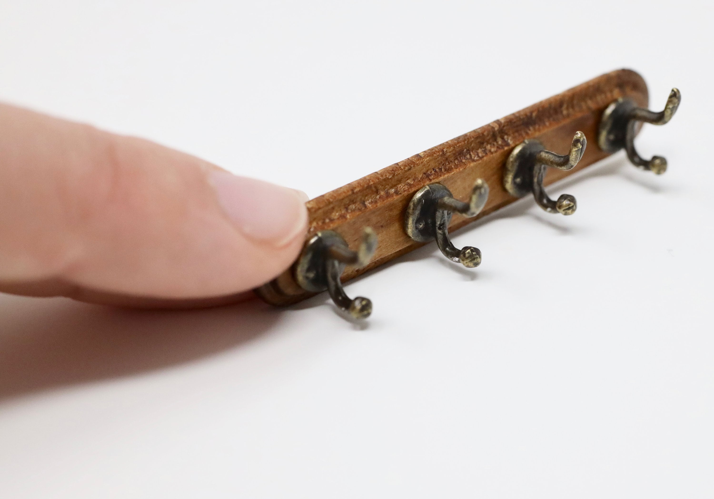 Dollhouse Miniature Wall Hooks Miniature Coat Rack Board 1:12 - Etsy