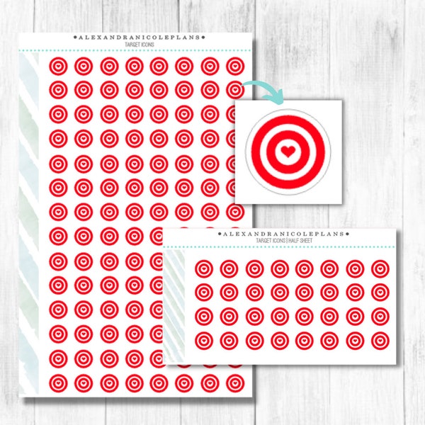Target Stickers - Etsy