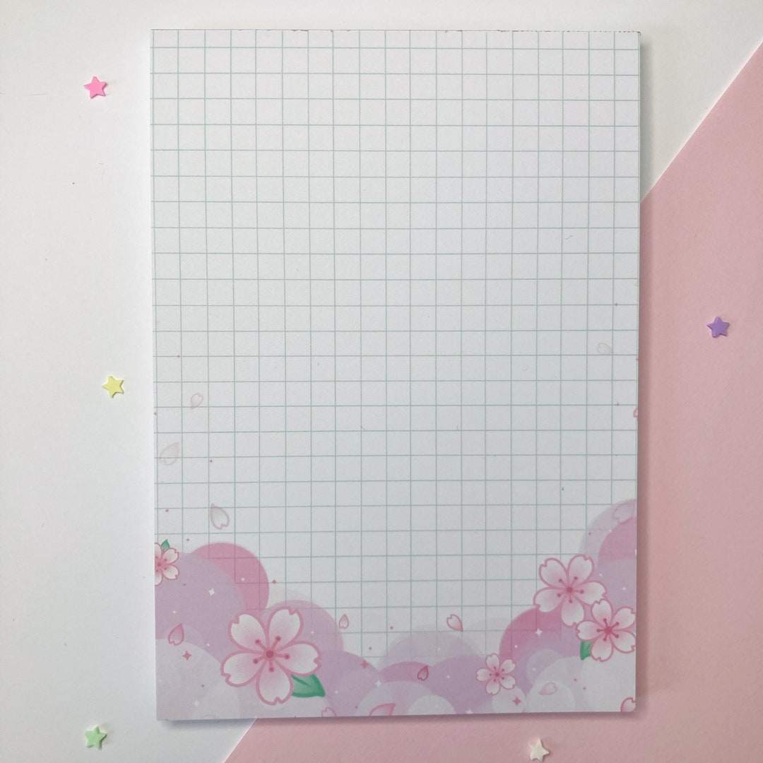 Sakura Cherry Blossom Notepad DIN A6 - Etsy