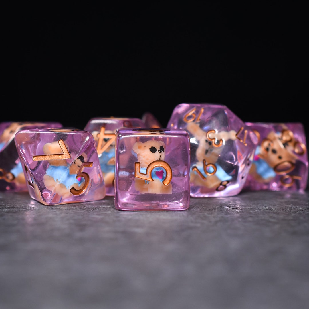 Care Bear Dnd Dice Set Role Playing Dnd Dice Set Dice Set for Dungeons ...