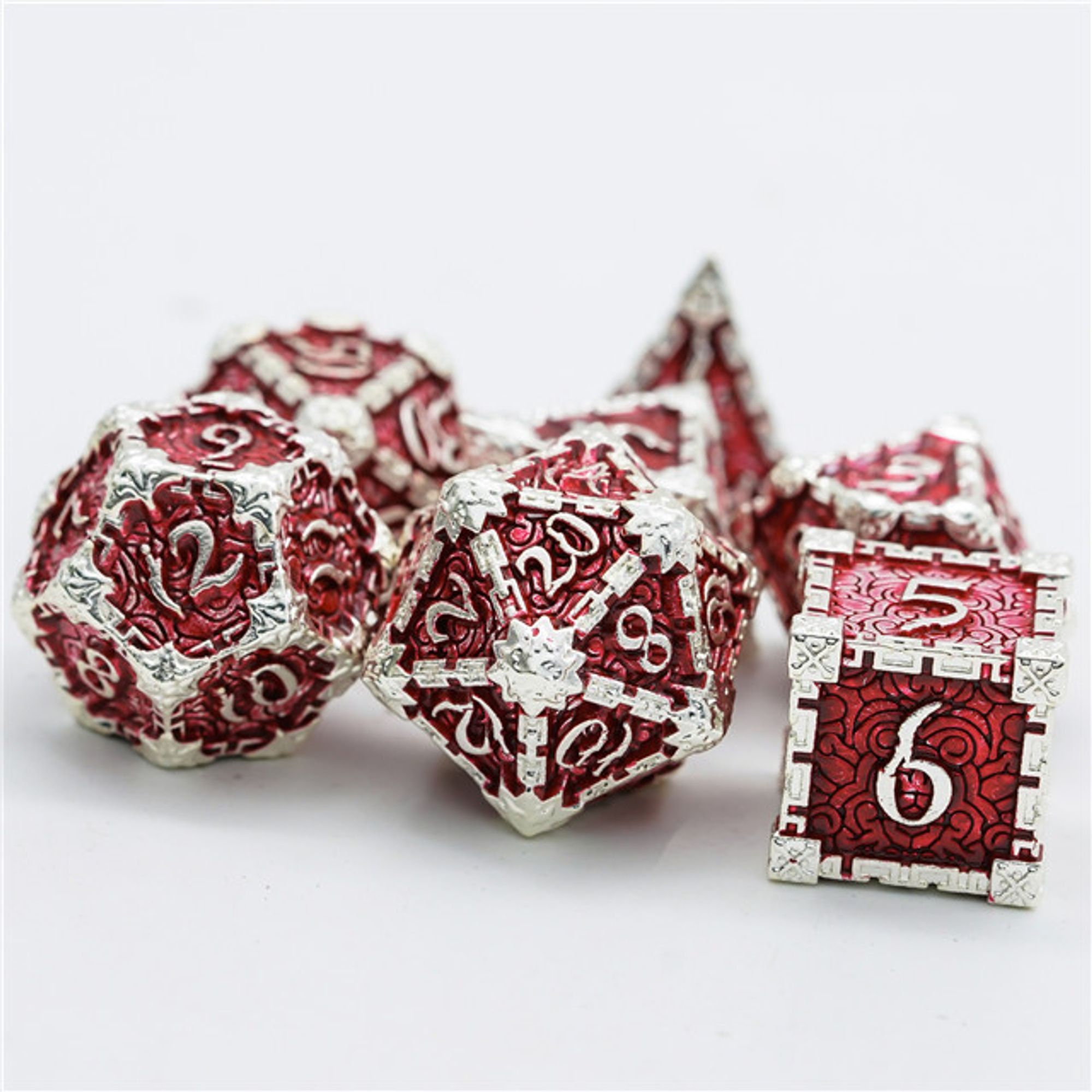 Dagger of Venom Royal Red Metal Rogue Style Dnd Dice Set 7 - Etsy