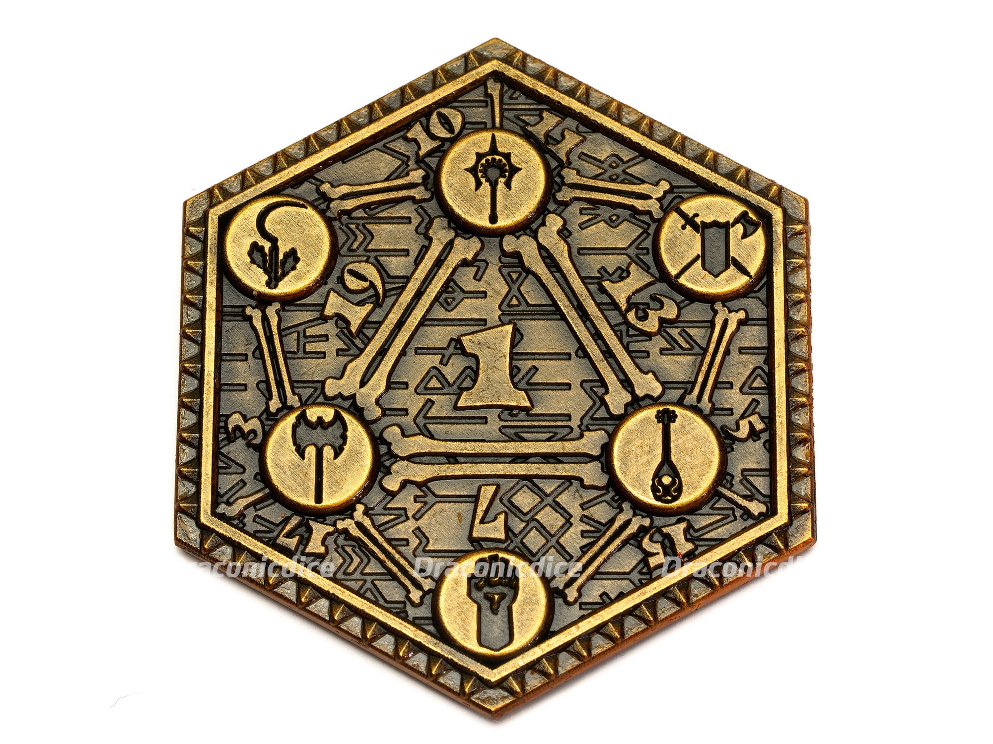 Golden D2 Dnd Classes Coin TTRPG Coin for Dungeons & Dragons - Etsy UK