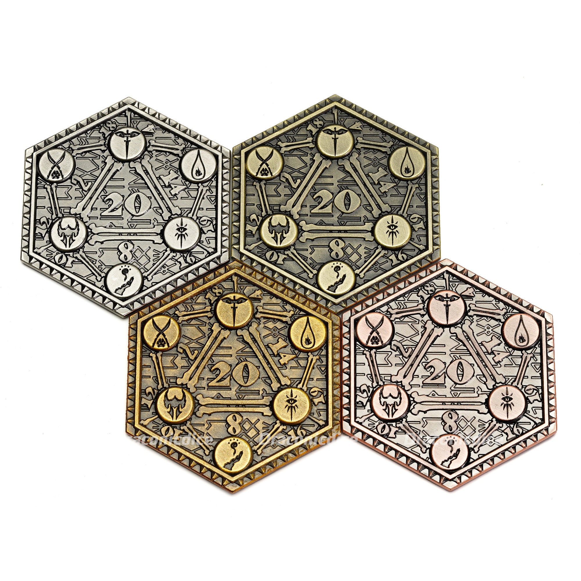 Silver D2 Dnd Classes Coin TTRPG Coin for Dungeons & Dragons - Etsy UK