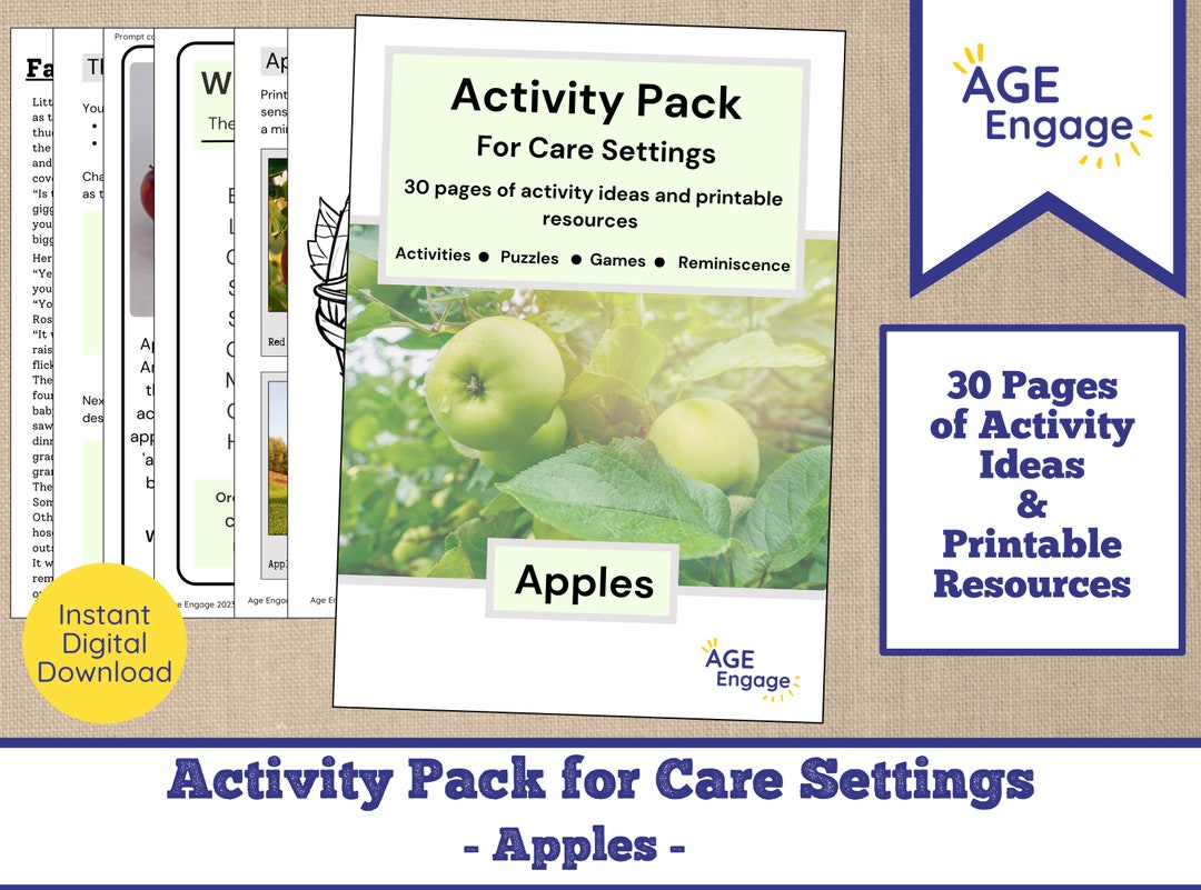 Activity Pack for Care Settings - Apples - Printable Resources for ...