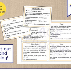 Dementia Activity Digital Download - Sparking Conversations Printable ...