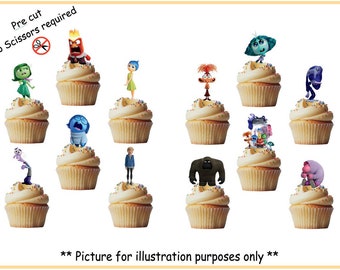 Joy inside Out 2 Cupcake Toppers - Etsy