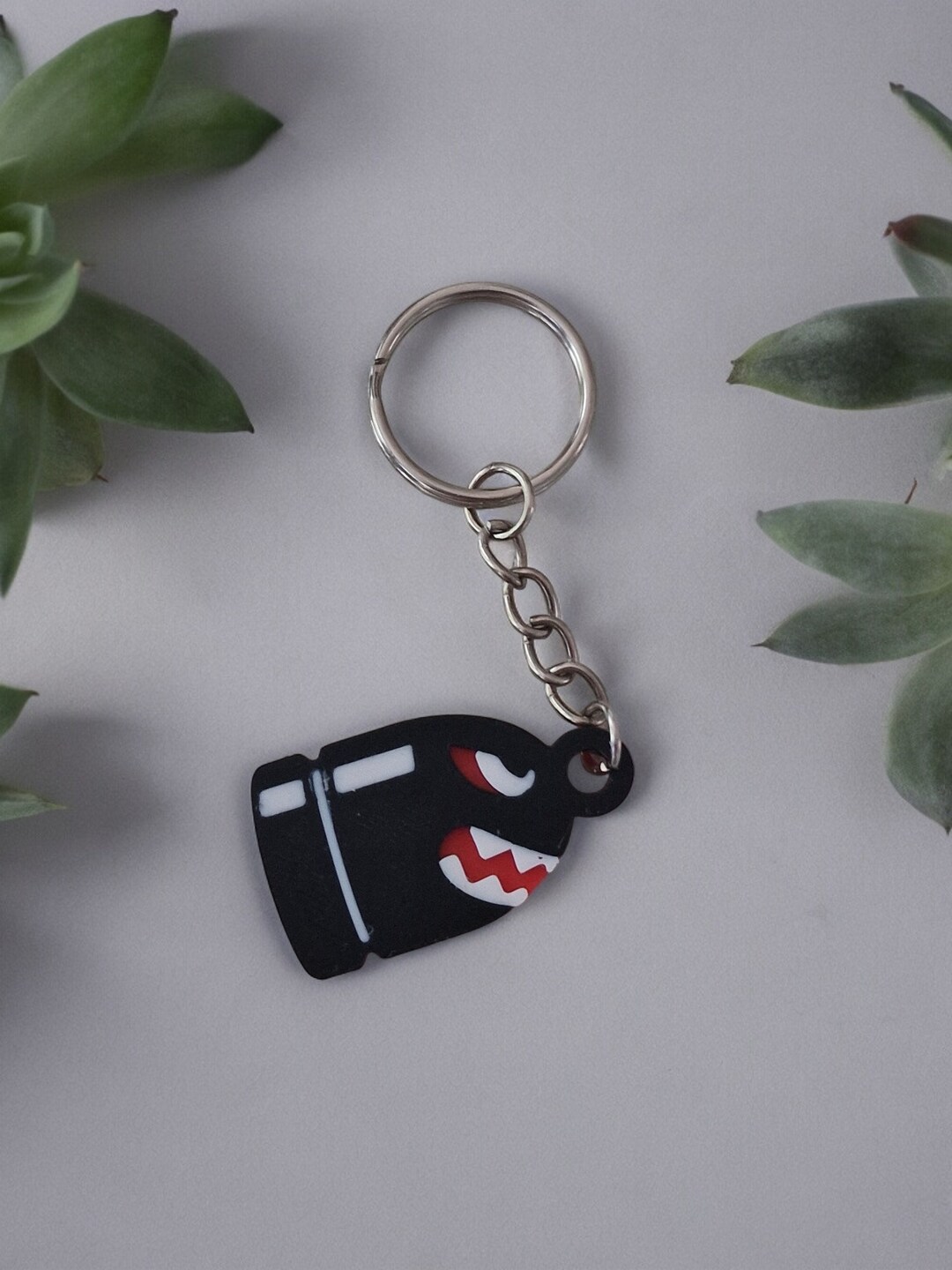 Mario Bullet Keyring, Keychain 3d Printed, Star, Keyring, Keychain ...