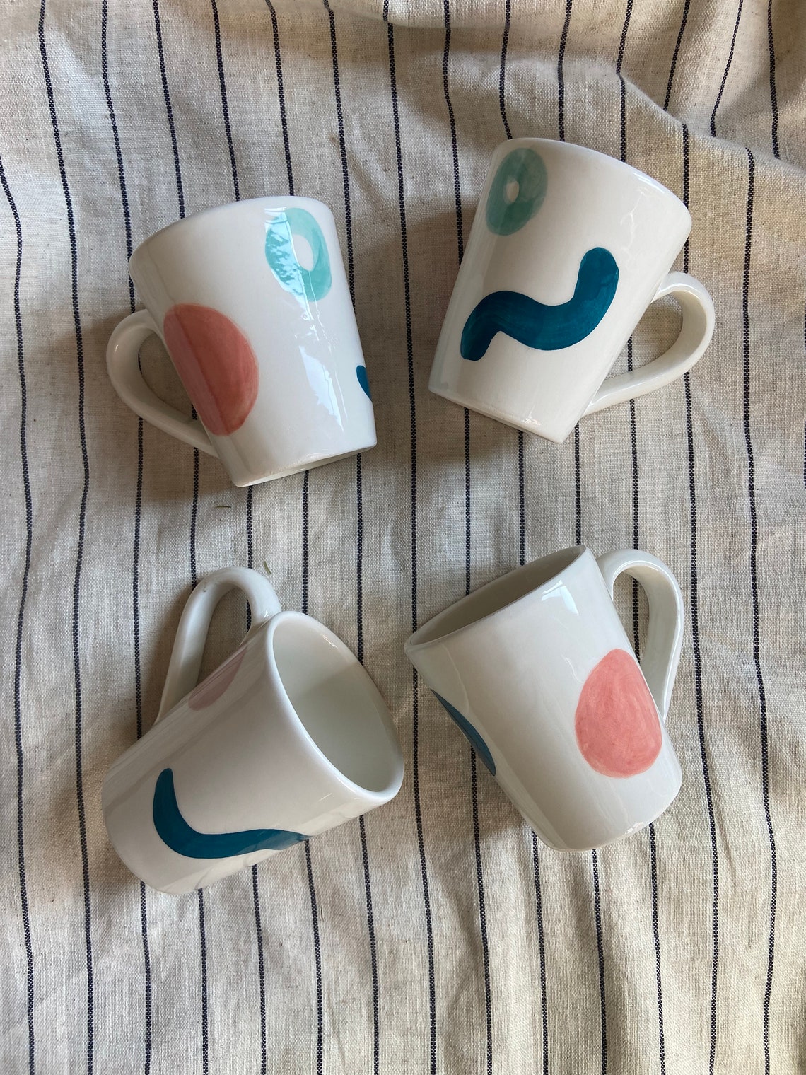 Small Tea Mug / Ceramic Mug / Nice Cup / Coffee Cup / Abstract Ceramic ...
