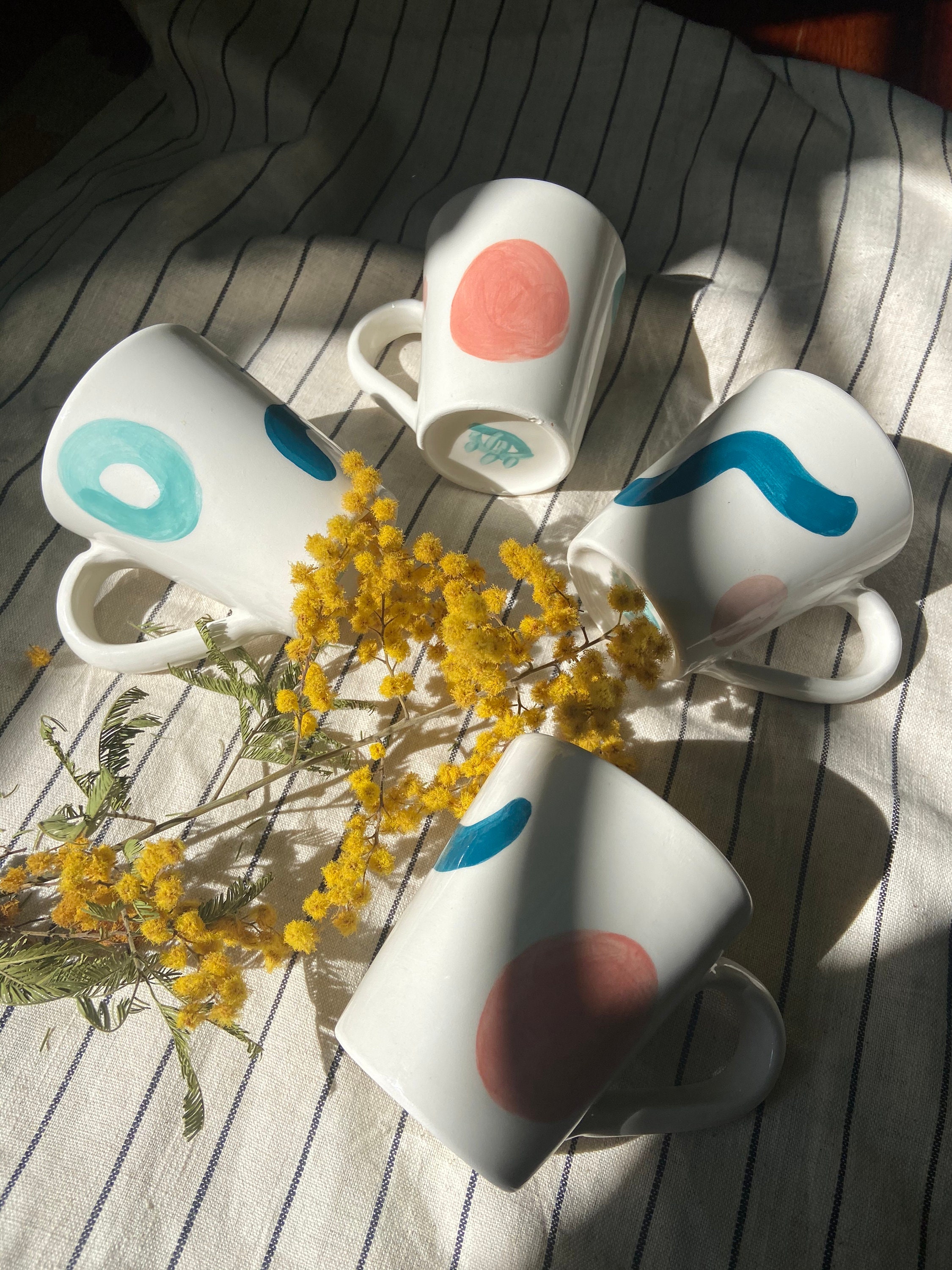 Small Tea Mug / Ceramic Mug / Nice Cup / Coffee Cup / Abstract | Etsy