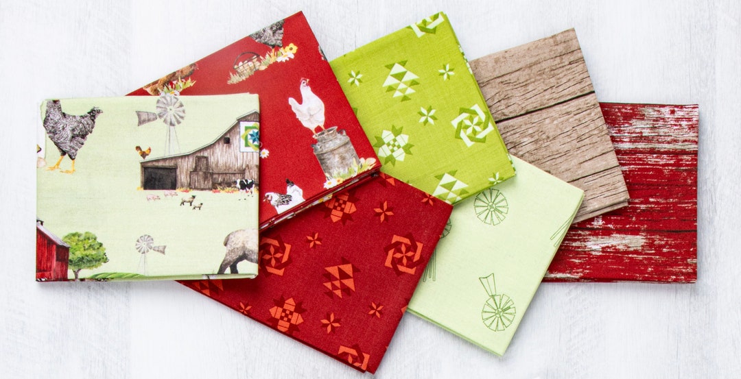 Spring Barn Quilts Designed by Tara Reed Curated Fat Quarter Bundle 7 ...