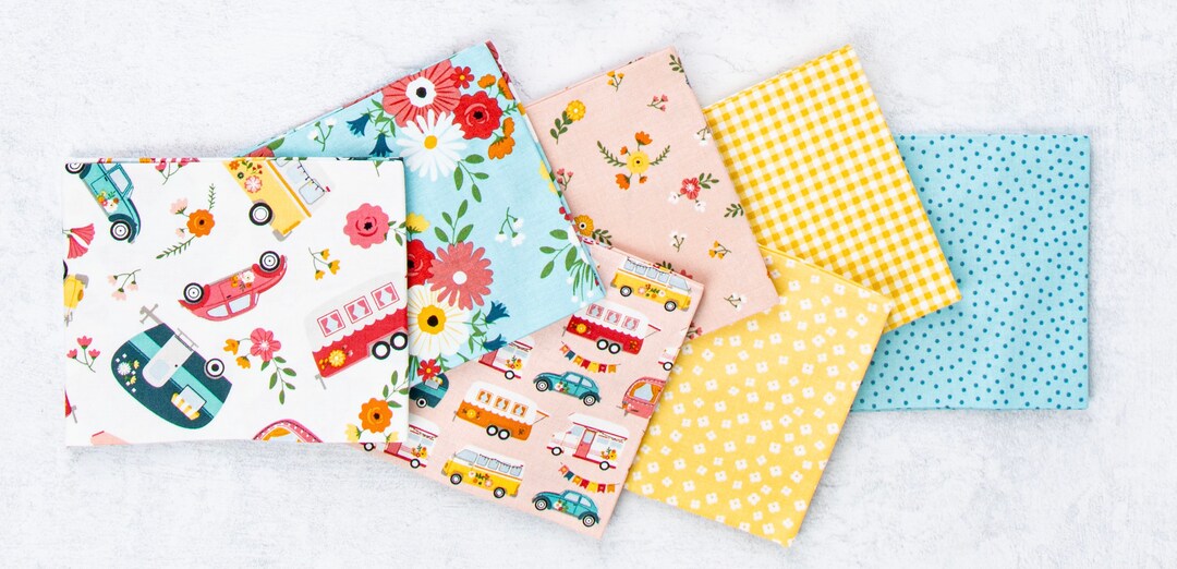 Gone Glamping Designed by Lori Whitlock Curated Fat Quarter Bundle 7 ...