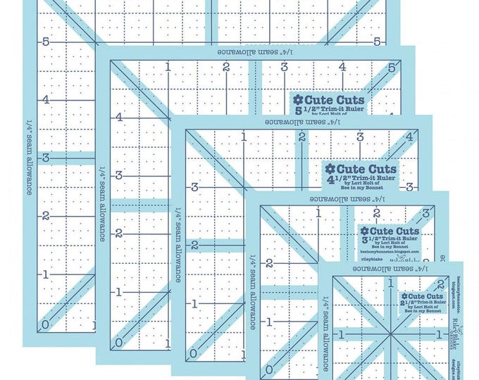 Lori Holt Cute Cuts Trim-it Ruler Set of 5pcs - Etsy