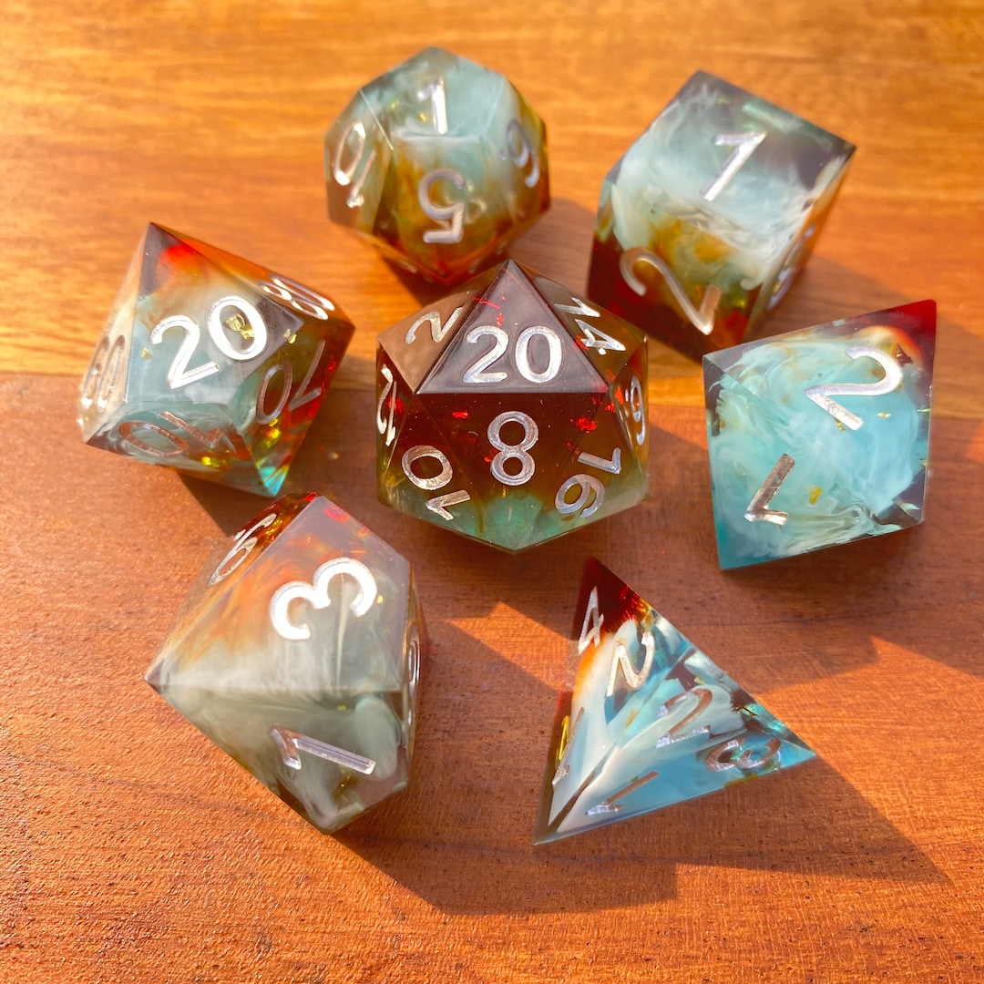 Sharp Edge Dice Set- Sea Nymph - D&D Dice, Dnd, Dungeons and Dragons ...