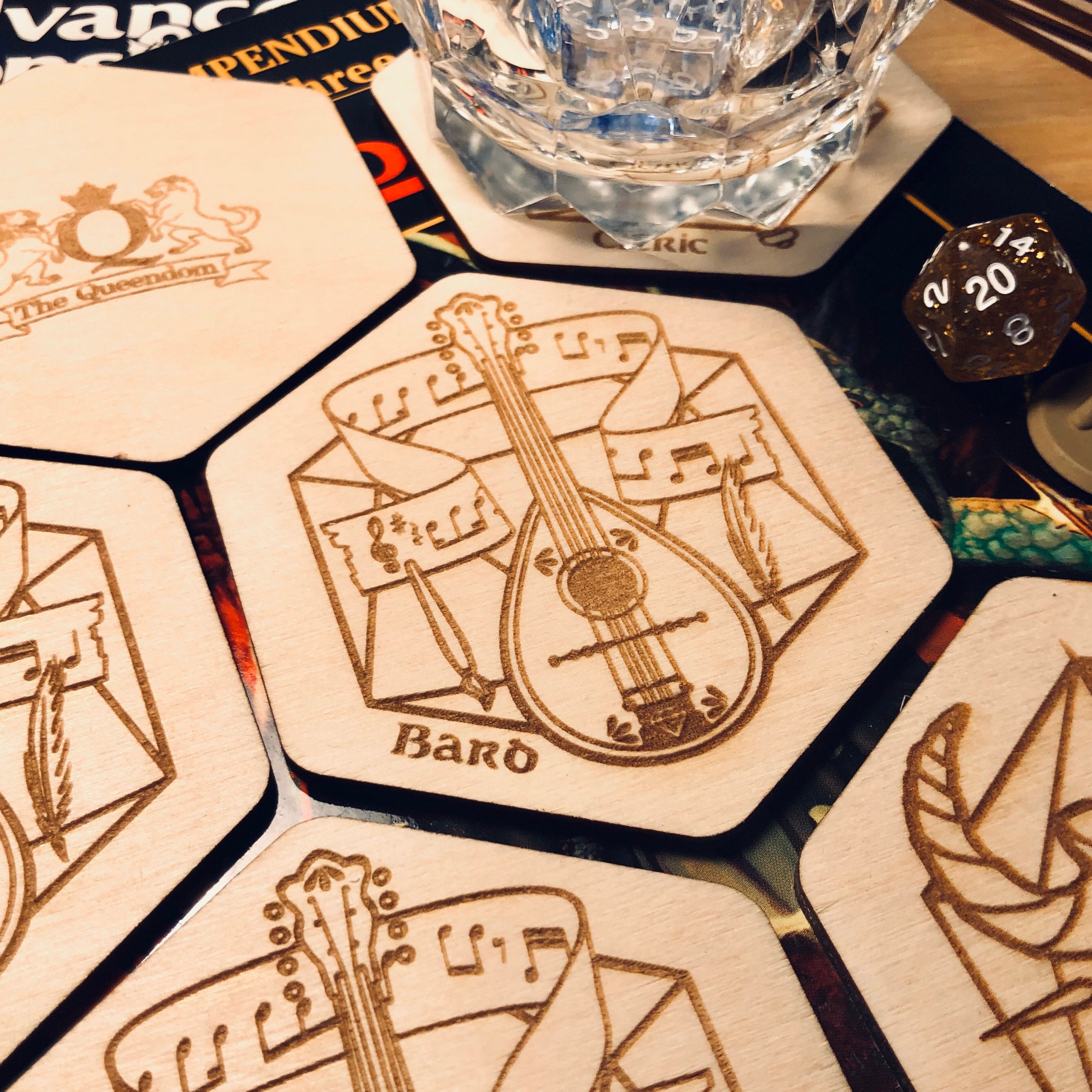 CLASS DM Set of 13 D&D Class Set Coasters 3.5 - Etsy
