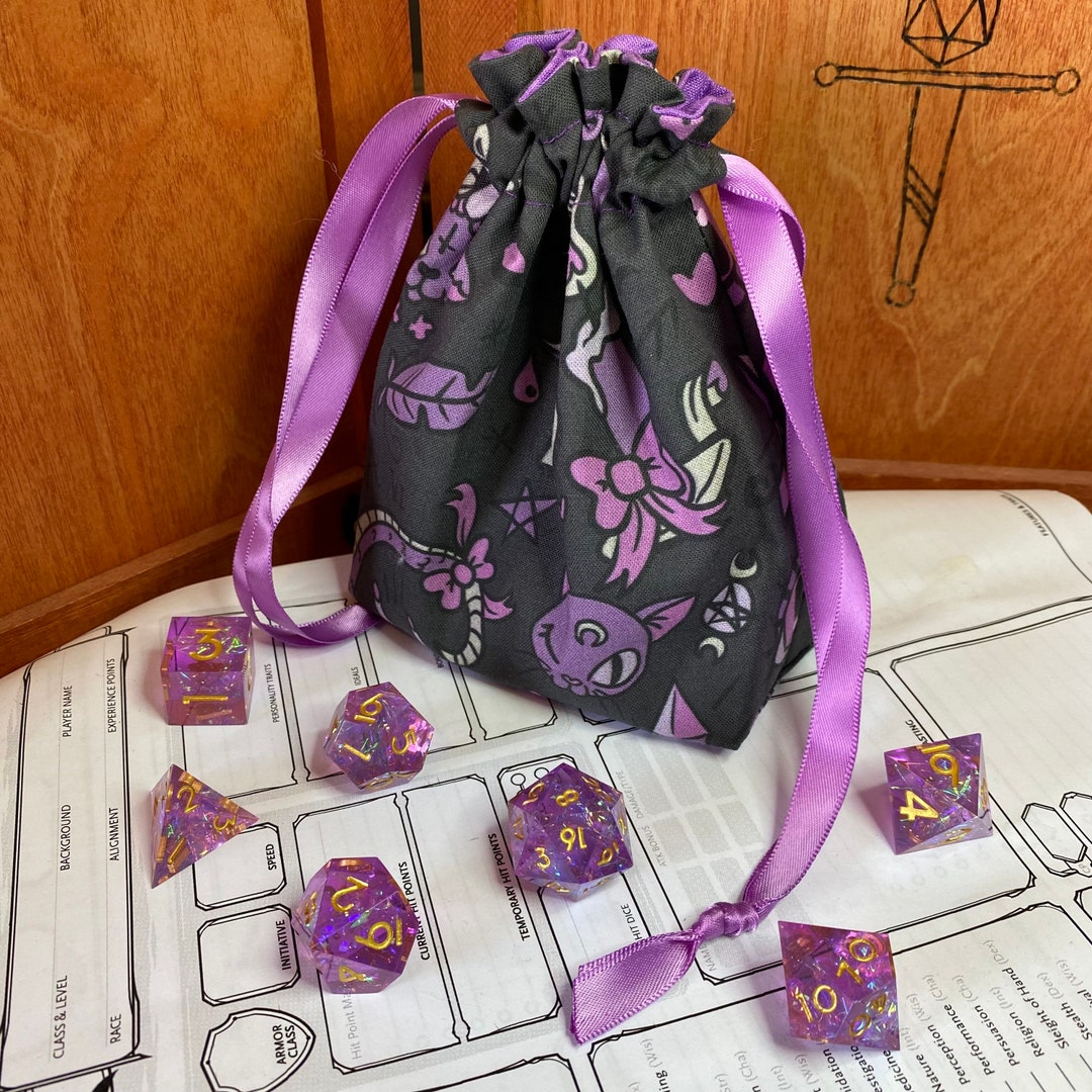 Handmade Occult Dice Bag: Warlock Wizard RPG Pouch - Etsy