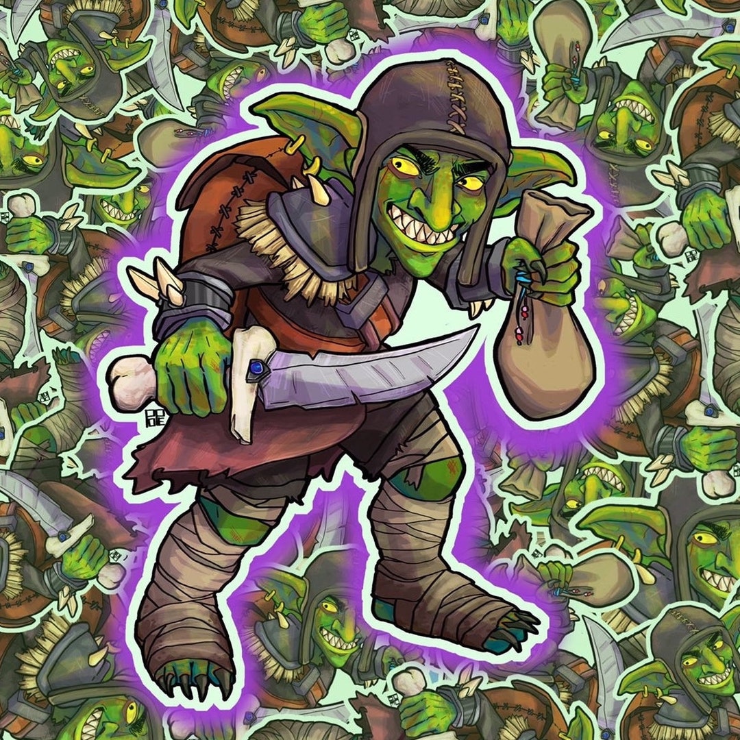 GOBLIN - D&D Monster Stickers, Vinyl, Dnd, Dungeons and Dragons, Rpg ...