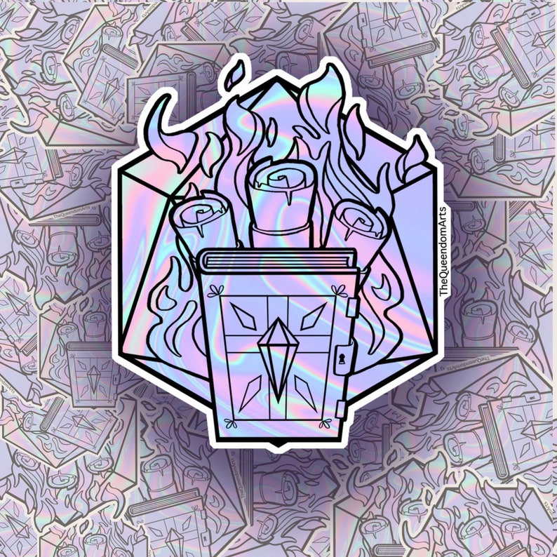 D&D Class Holographic Stickers: RPG Fantasy Set of 12 - Etsy