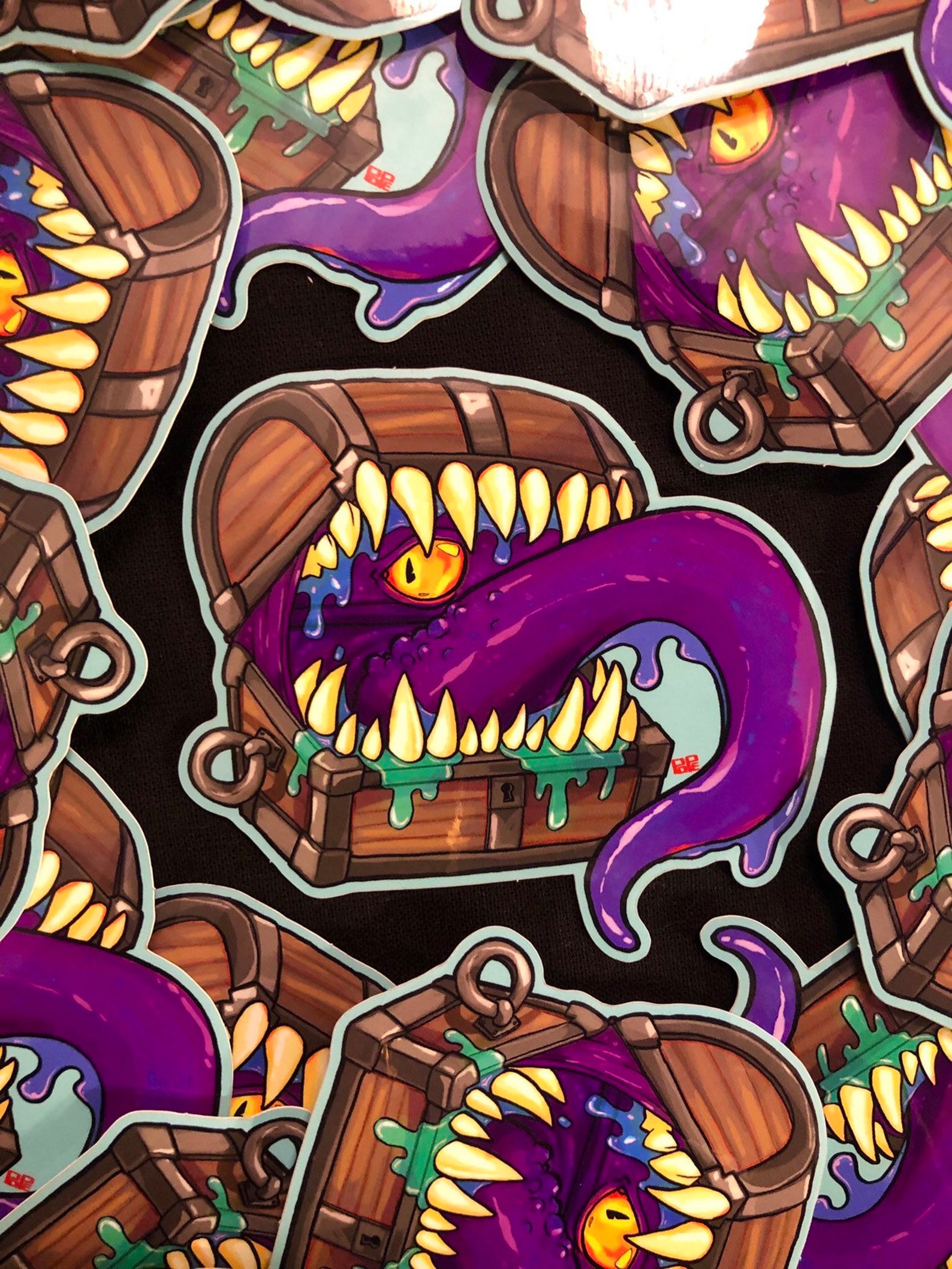 MIMIC D&D Monster stickers vinyl Dnd Dungeons and | Etsy