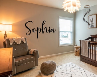 Name Wall Decal | Etsy