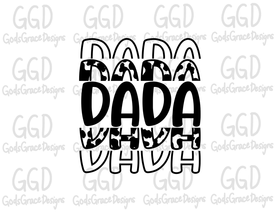 DADA Cow Print Sublimation Download - PNG - Digital Art - Hand Drawn ...