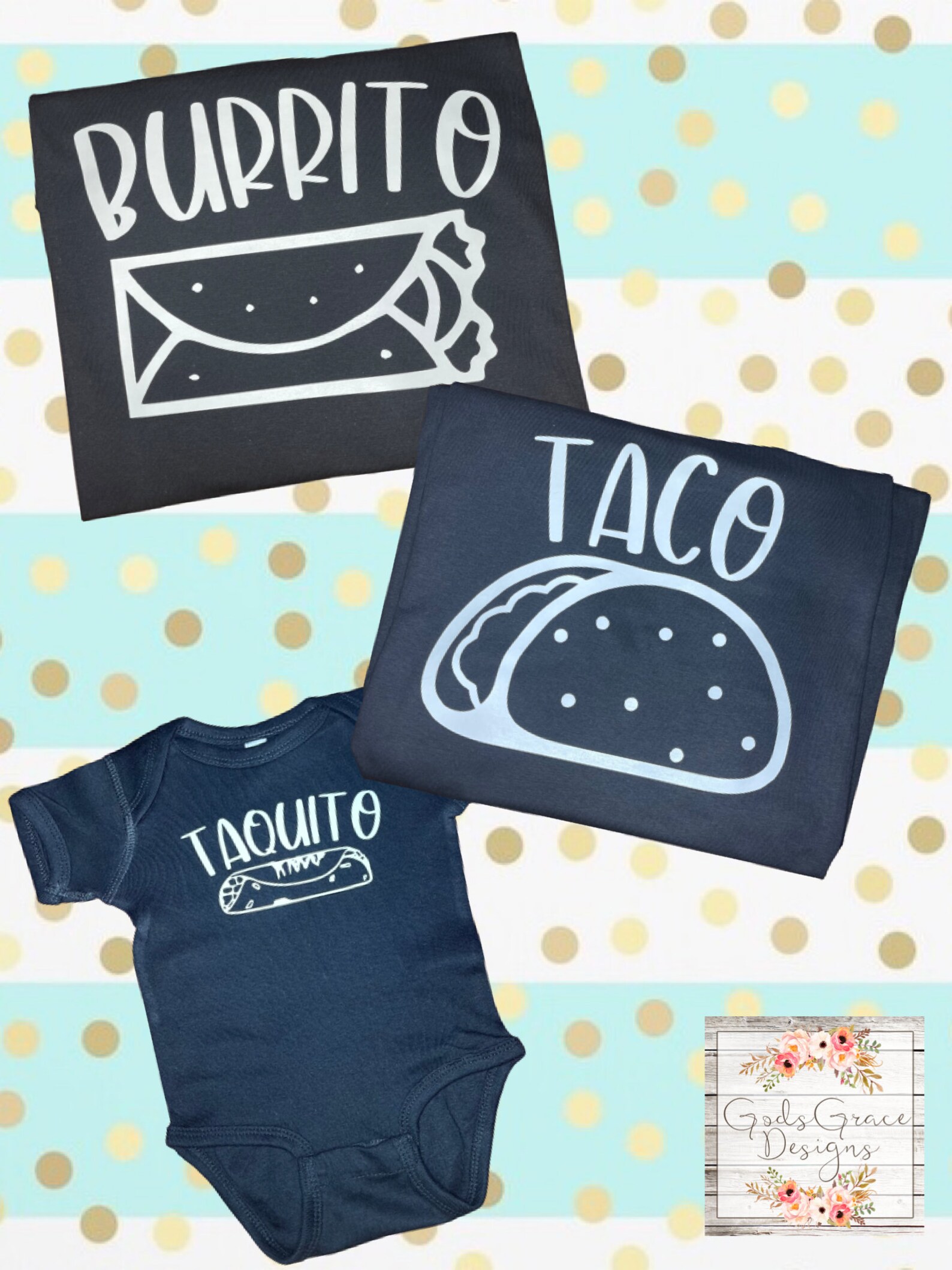 Burrito-taco-taquito - SVG - PNG - Cutting File - Daddy & Me Shirts ...