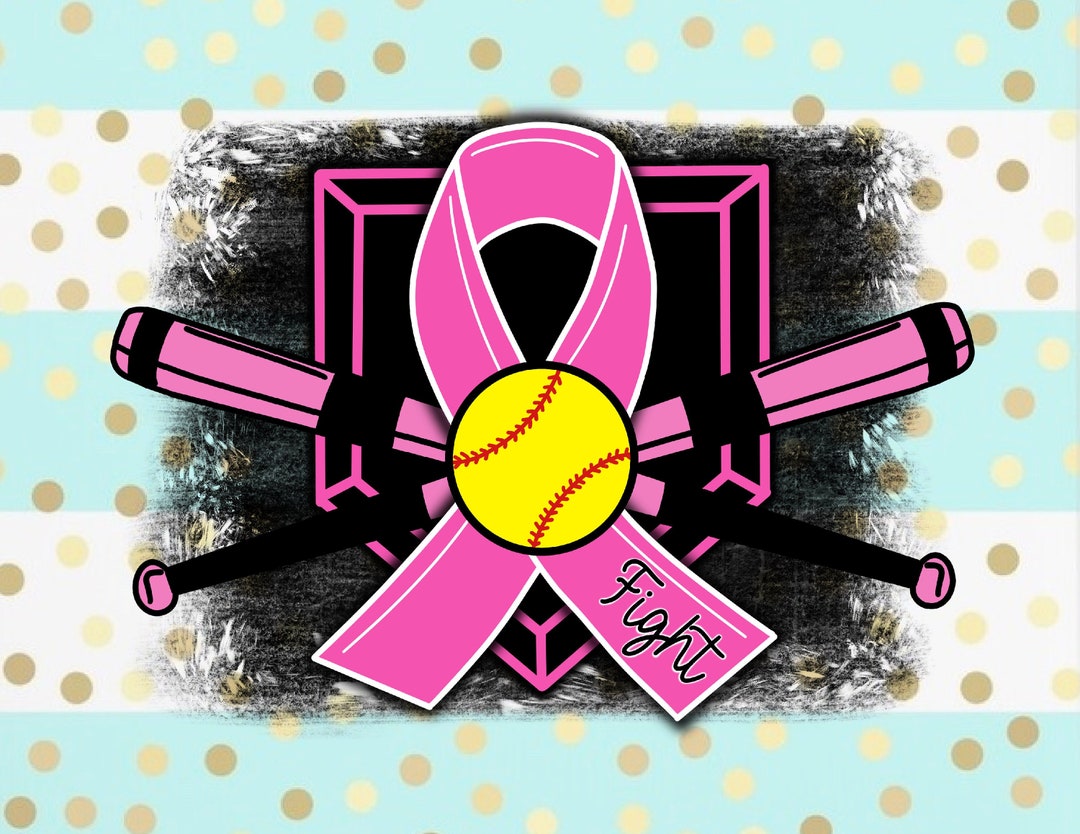 Softball Pink-out Sublimation Download - PNG - Digital Art - Hand Drawn ...
