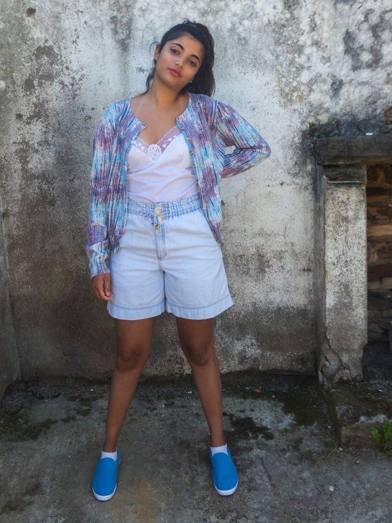 90s Nostalgia Vintage Pastel Powder Blue and Purple A… - Gem