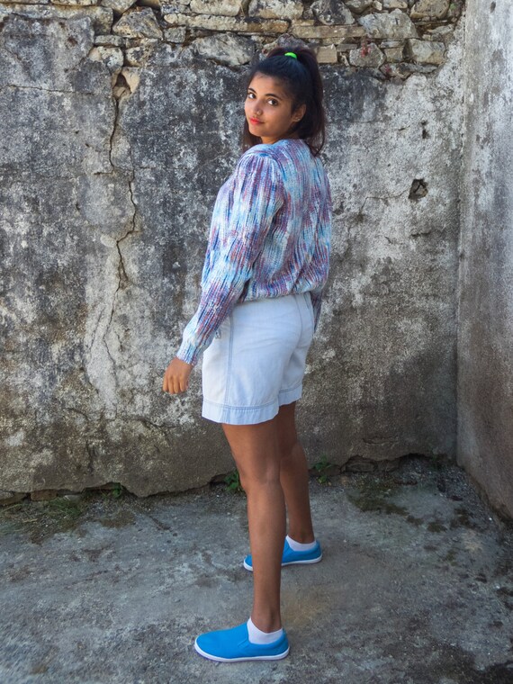 90s Nostalgia Vintage Pastel Powder Blue and Purple A… - Gem