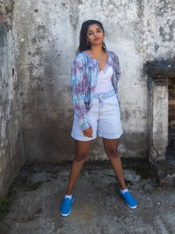 90s Nostalgia Vintage Pastel Powder Blue and Purple A… - Gem